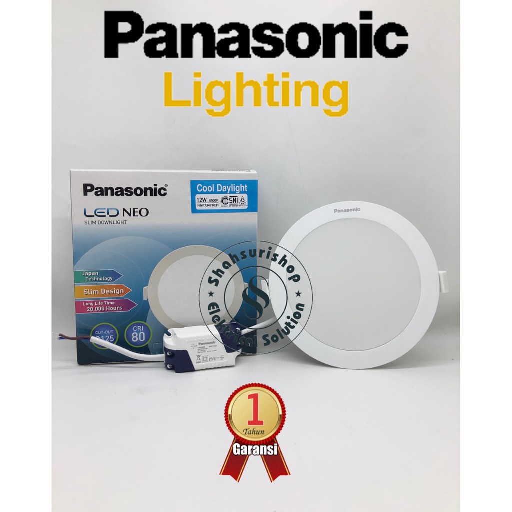 Jual LAMPU DOWNLIGHT SLIM LED NEO BULAT IB 12W 12 W WATT PANASONIC SNI | Shopee Indonesia