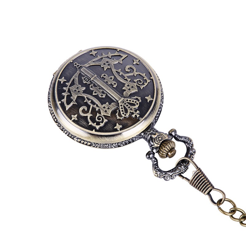 Jual SBPW sebastian michaelis black butler pocket watch anime jam saku ...