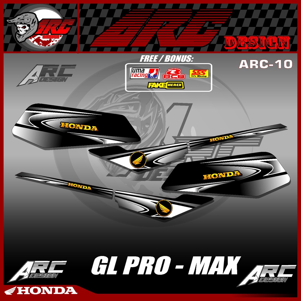 Jual Sticker Striping Lis Variasi Motor Honda GL PRO - GL MAX TS 10 ...