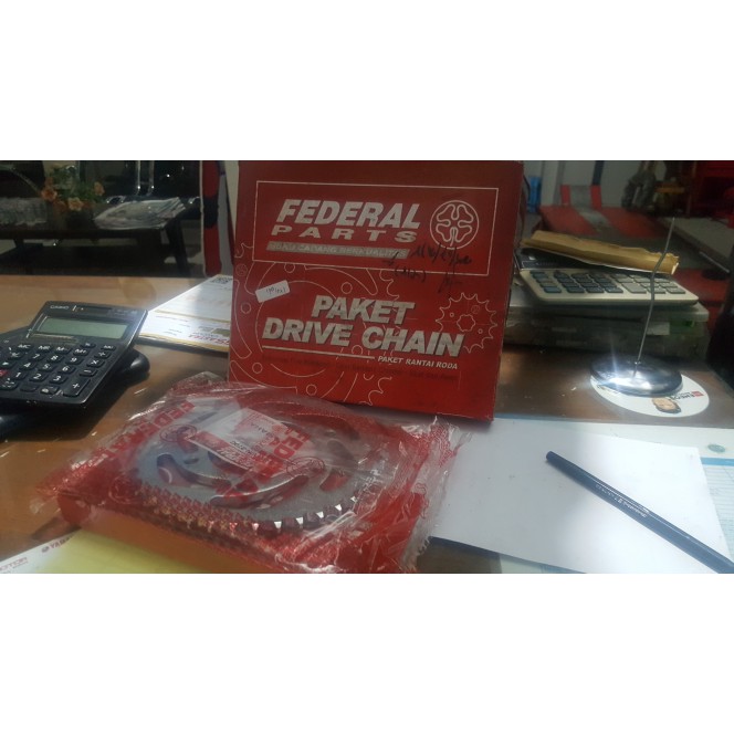 Jual (100% Original ) GEAR SET/ PAKET DRIVE CHAIN FEDERAL (1PA) NEW ...