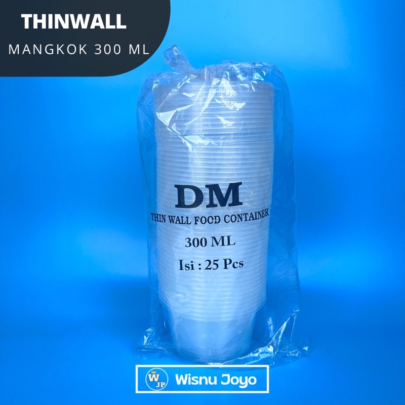 Jual Thinwall Bulat 300ml DM / Thinwal Mangkok Bulat Kuah 300ml ...