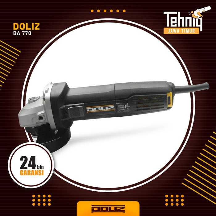 Jual Gurinda Gerinda Listrik Tangan DOLIZ BA770 - C 4" Angle Grinder 4 ...