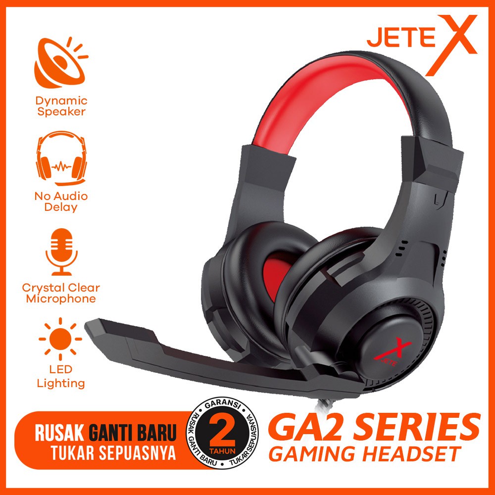 Jual Headset Gaming Headphone Gaming Noise Cancelling JETEX GA2 ...