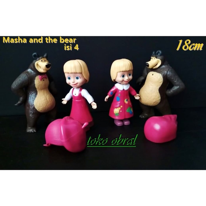 Jual Masha and the bear figure mainan anak | Shopee Indonesia