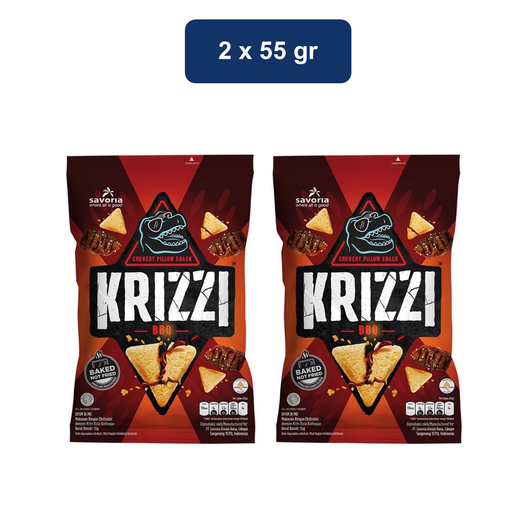 Jual Krizzi Snack BBQ 2 x 55 gr | Shopee Indonesia