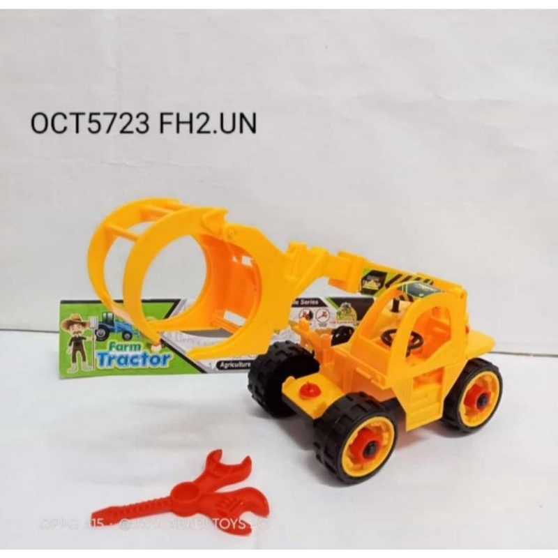 Jual Mainan Farm Traktor Edukasi DIY Assembly Bongkar Pasang Tractor ...