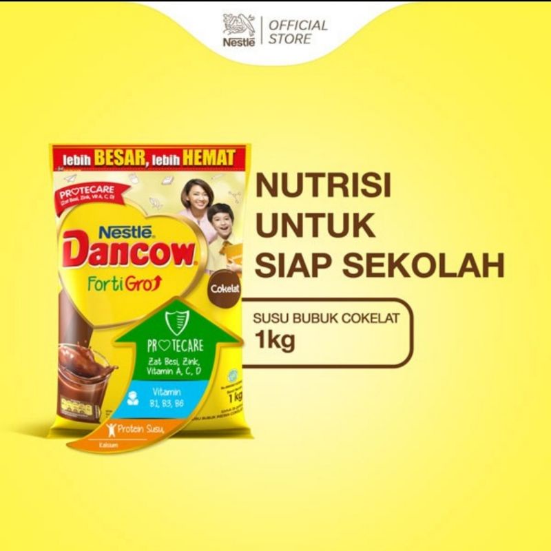 Jual Nestle Susu Dancow Fortigro Susu Bubuk Coklat Usia Sekolah Pouch ...