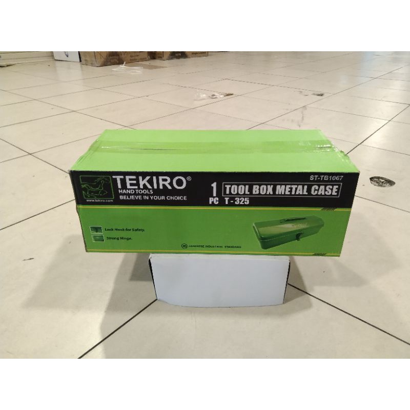 Jual TEKIRO tool box besi T-325 ukuran 36 x 16 x 11 cm | Shopee Indonesia