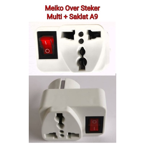 Jual Meiko Over Steker Multi + Saklar A9 | Shopee Indonesia