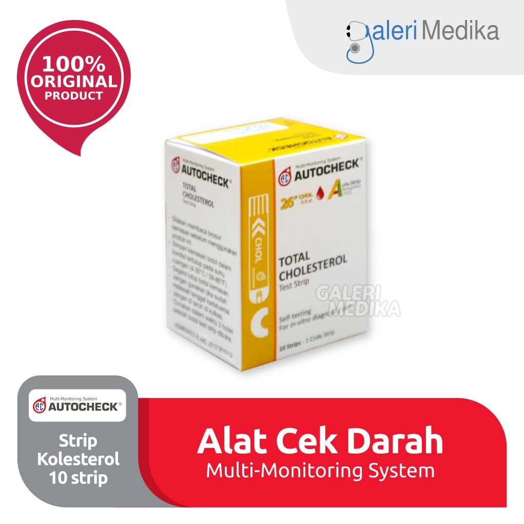 Jual Autocheck Strip Kolesterol / Autocheck Strip Cholesterol ...