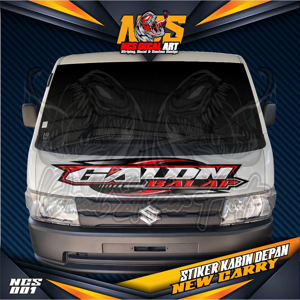 Jual Stiker Decal Kabin Depan All Pick Up GALON BALAP Custom Bisa ...