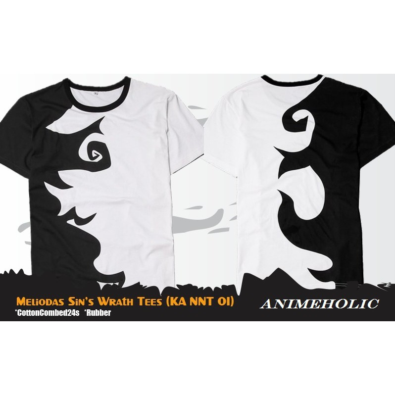 Jual Kaos ANime Nanatsu No Taizai Meliodas Wrath Tees (KA NNT 01 ...