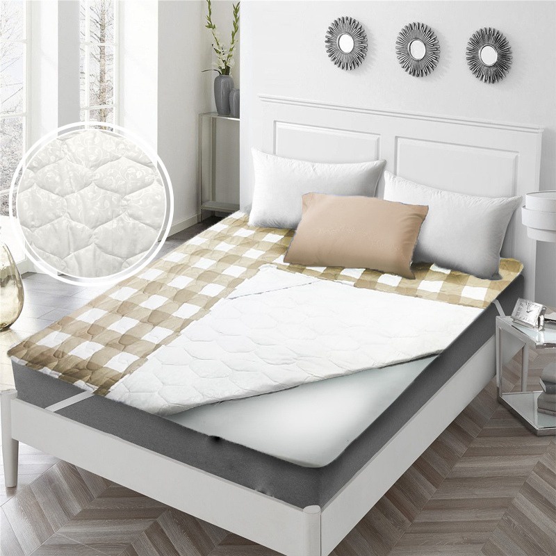 Jual Matras Protector Dua Sisi/ Pelindung kasur Mix 2Warna/Polos Motif ...