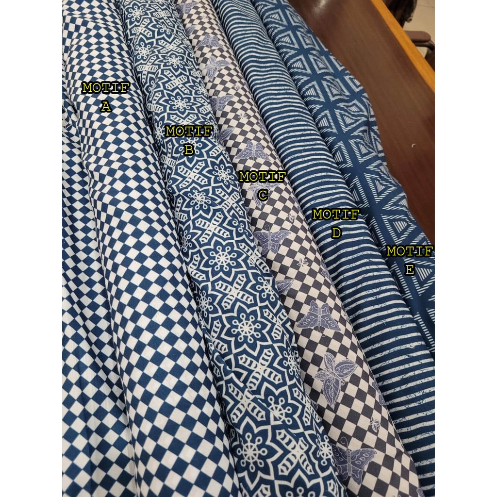 Jual Kain Katun CVC - Kain Semi Katun Eco Motif Batik 004 (per 0.5 ...