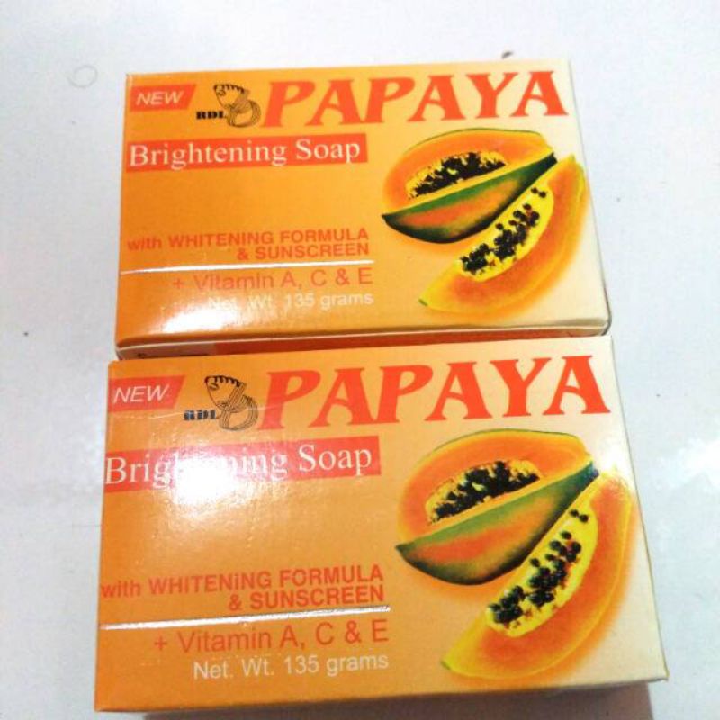 Jual SABUN PAPAYA RDL ORIGINAL BRIGHTENING SOAP // sabun papaya rdl ...