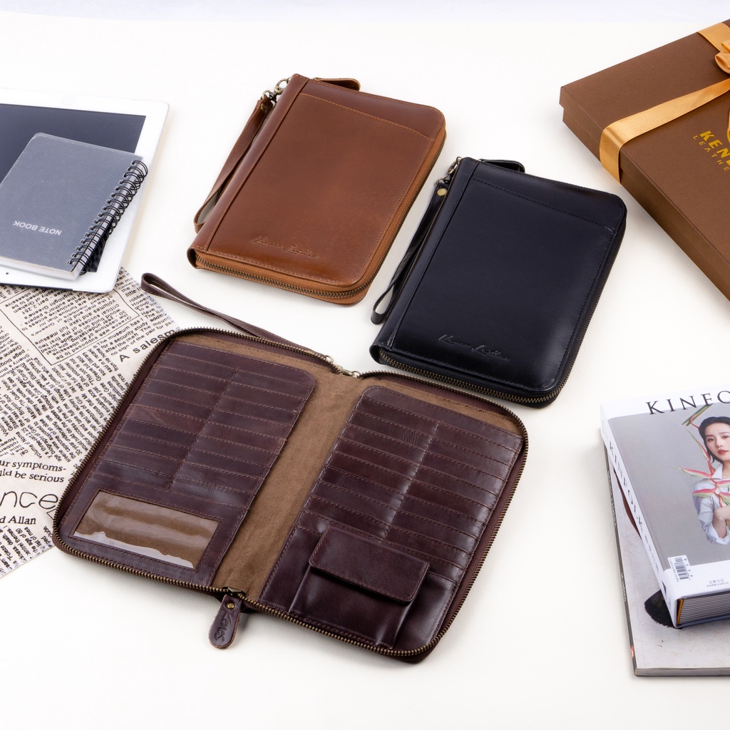 Jual Kenes Leather Dompet Kartu 36 Slot Kulit Asli Clutch Card ...