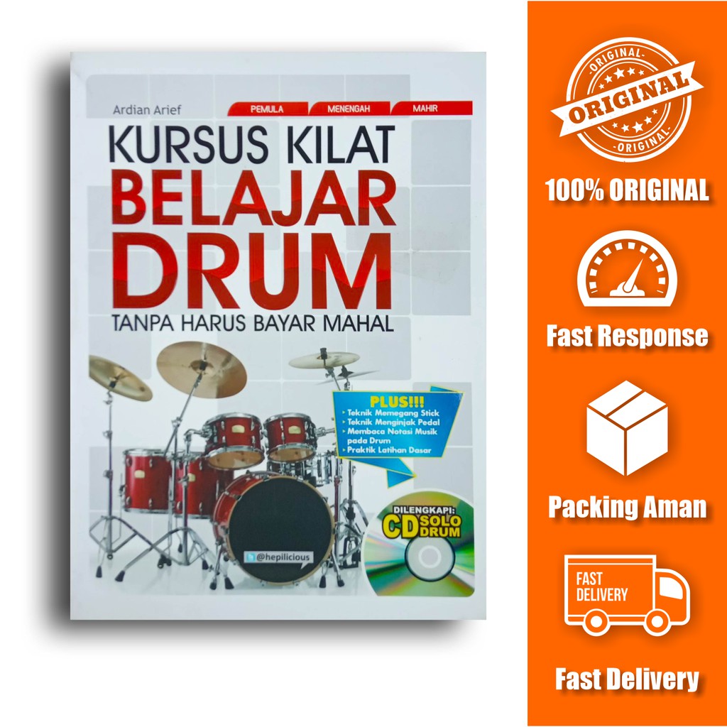 Jual Buku Kursus Kilat Belajar Drum Tanpa Harus Bayar Mahal | Shopee Indonesia