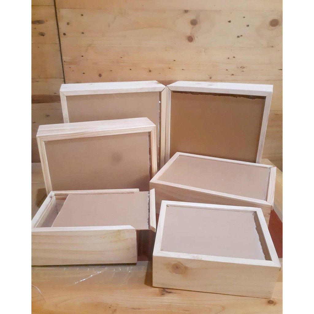 Jual Box Packaging Kotak Hampers Kayu Tutup Akrilik Sliding Custom ...