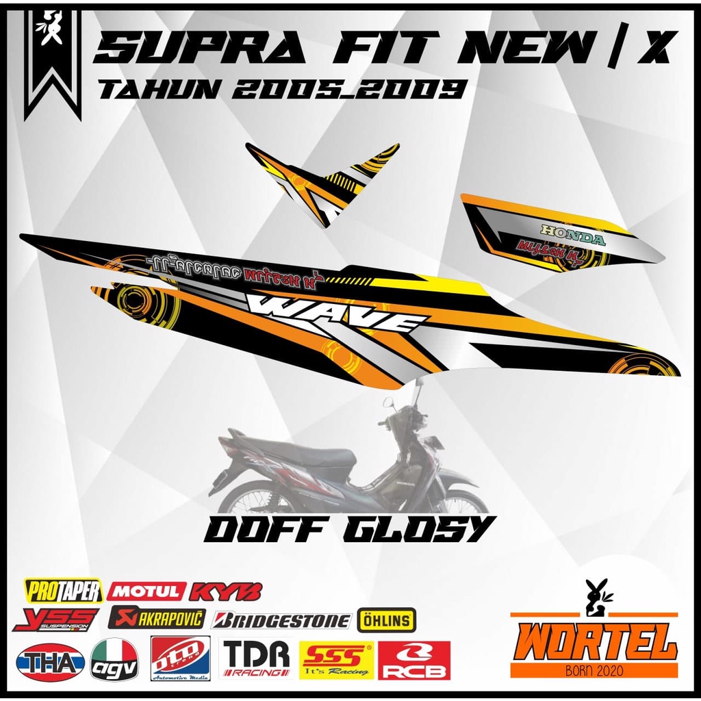 Jual Striping Hologram Supra FIT-Stiker Lis Decal Motor Supra Fit New ...