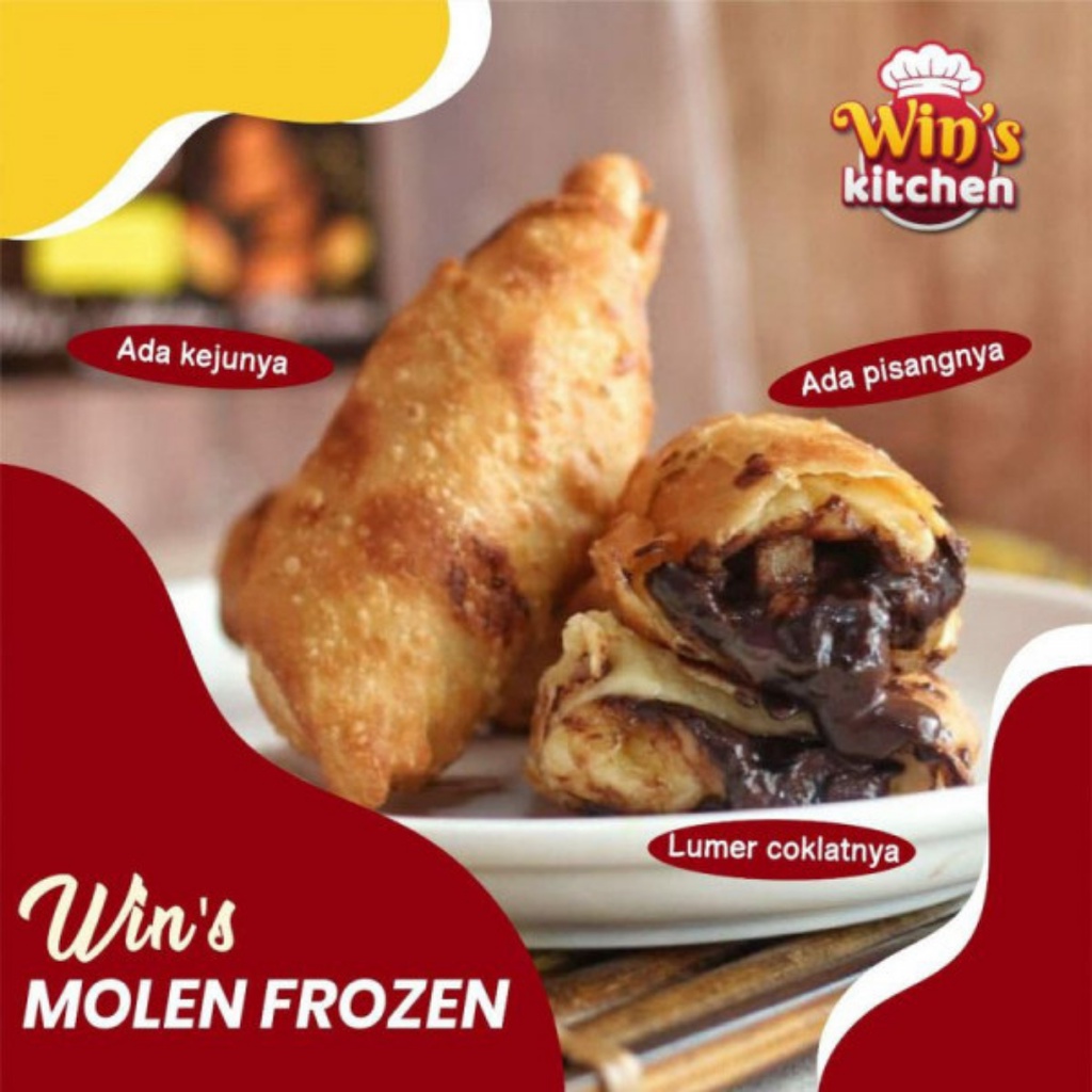 Jual Wins Kitchen Molen Frozen Coklat Lumer Snack Beku Frozen Food ...