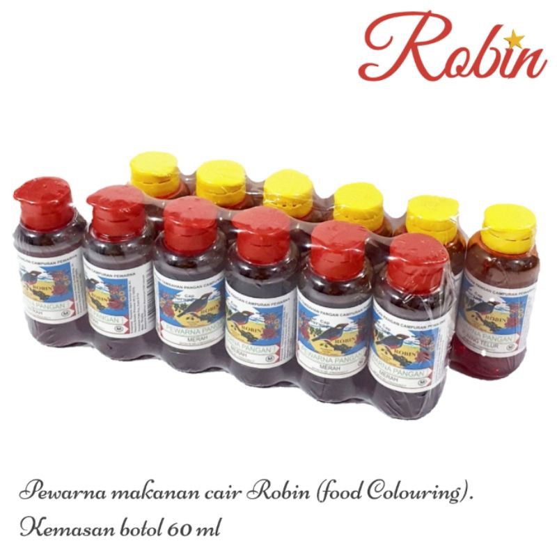 Jual Pewarna Makanan Robin 60 ml Pewarna Pangan Bahan Kue Makassar ...