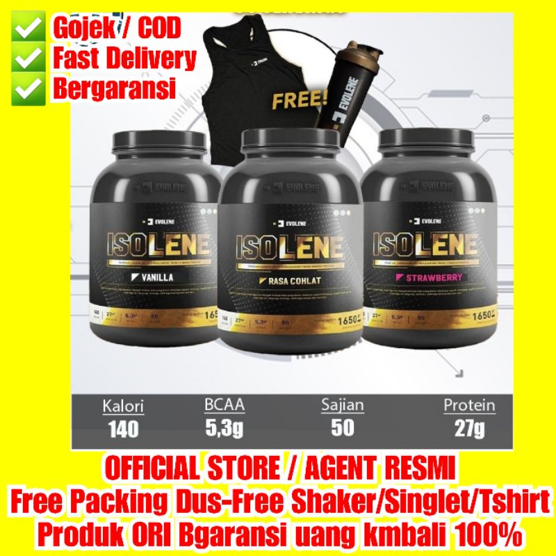 Jual Isolene Evolene Iso Lene Isolen Isolin Whey Protein Isolate 50 ...