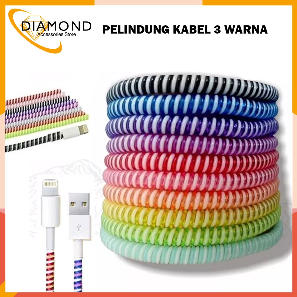 Jual PELINDUNG KABEL CAS 3 WARNA / CORD PROTECTOR 3 WARNA / PELINDUNG ...