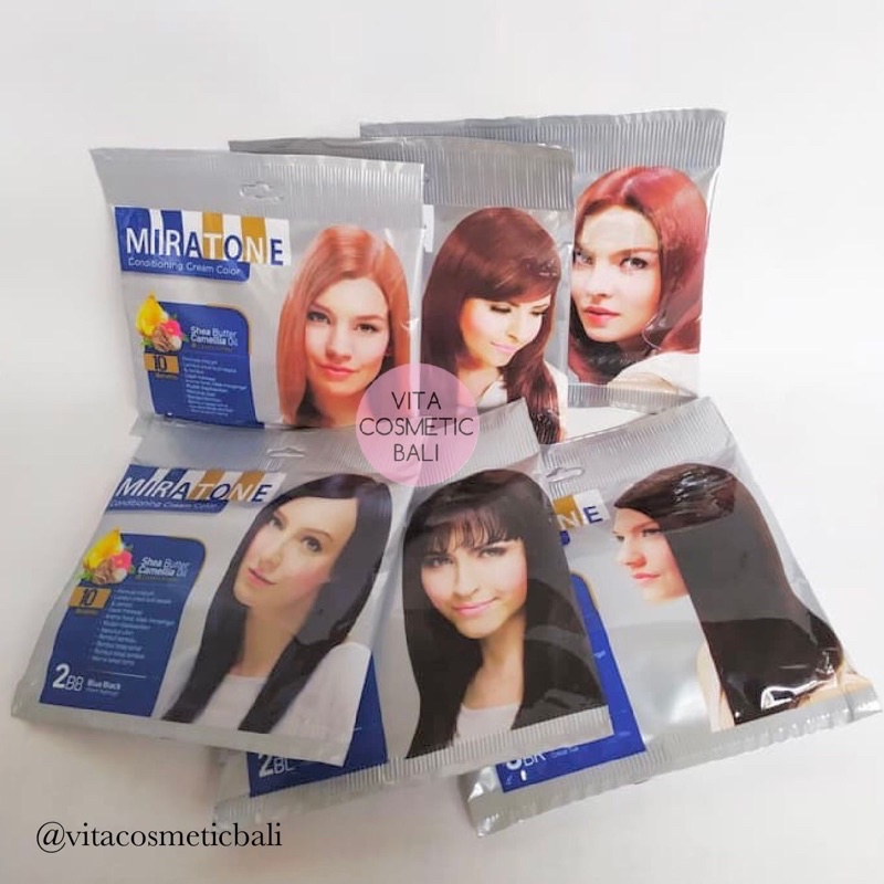 Jual MIRATONE Conditioning Sachet Cream Hair Color Semir miraton Rambut ...