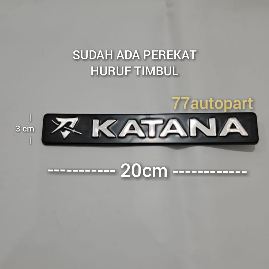 Jual emblem logo mobil tulisan katana | Shopee Indonesia