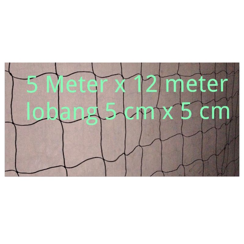 Jual Jaring Pengaman takraw Jaring Pagar Lapangan voli 5 m x 12 m ...