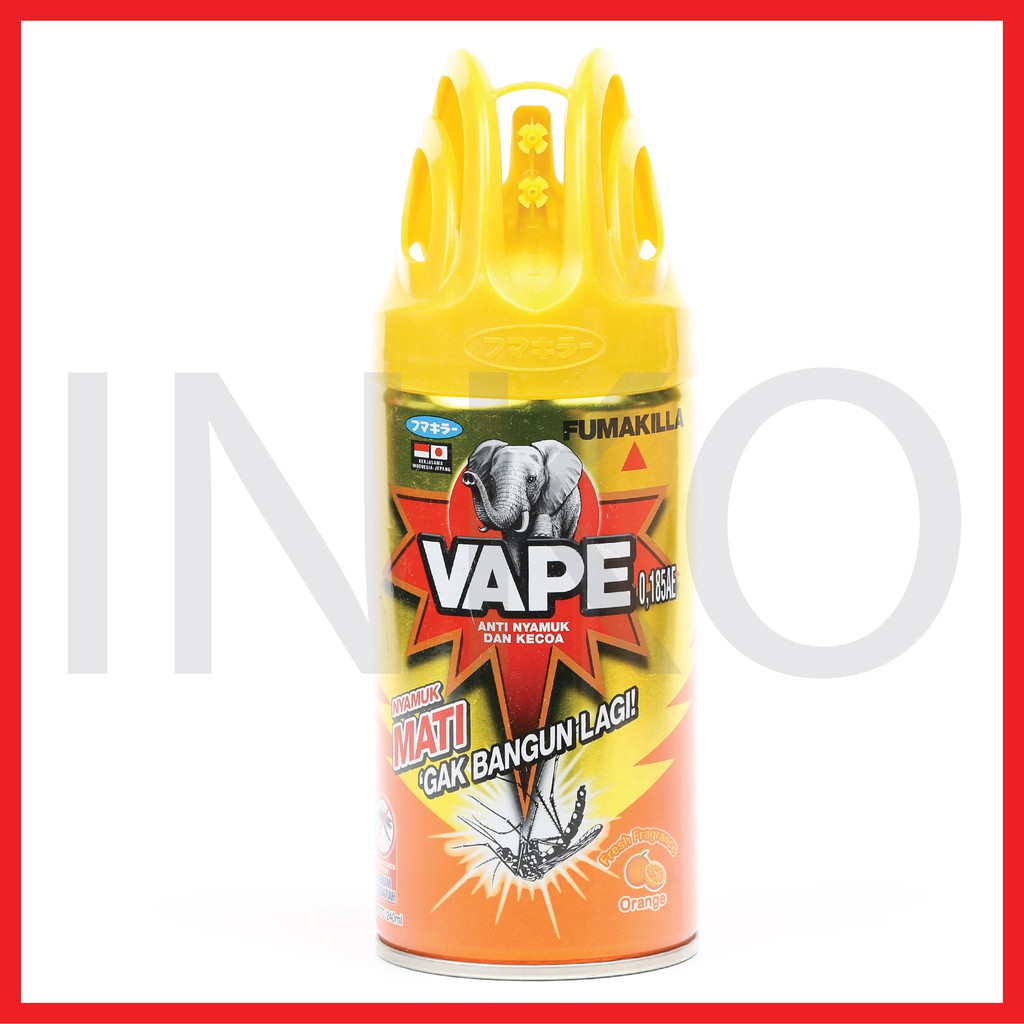 Jual VAPE OBAT NYAMUK SEMPROT AEROSOL ORANGE 240ML | Shopee Indonesia