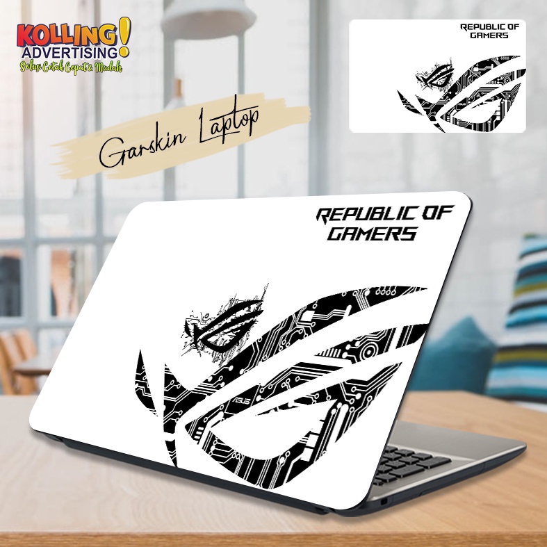 Jual Garskin Laptop Asus ROG Hi Tech Black LOGO Skin Laptop Stiker ...