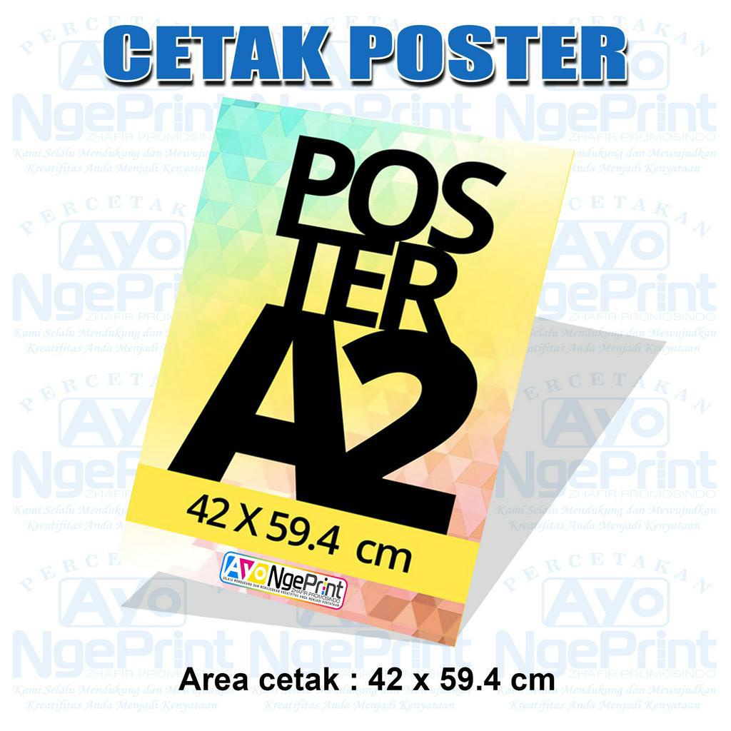 Jual Cetak Kertas Poster / Foto-foto / Ploter Denah | Uk. A2 (42x59.4 ...