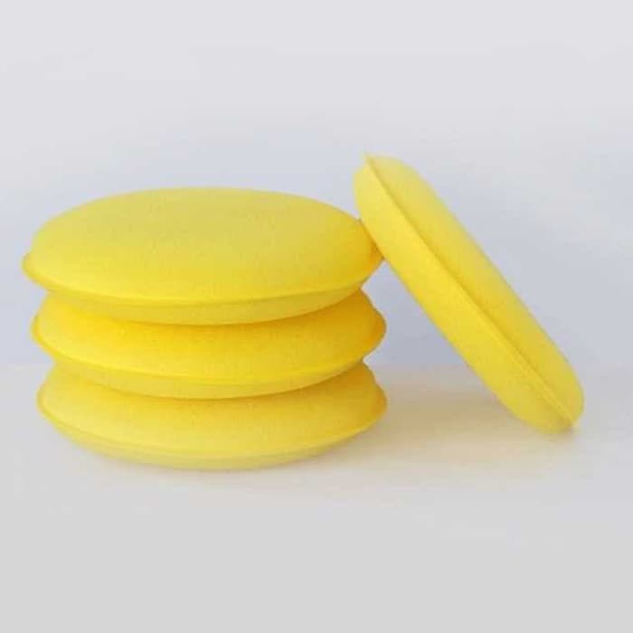 Jual Busa Sponge Applicator wax kuning bulat applikator | Shopee Indonesia