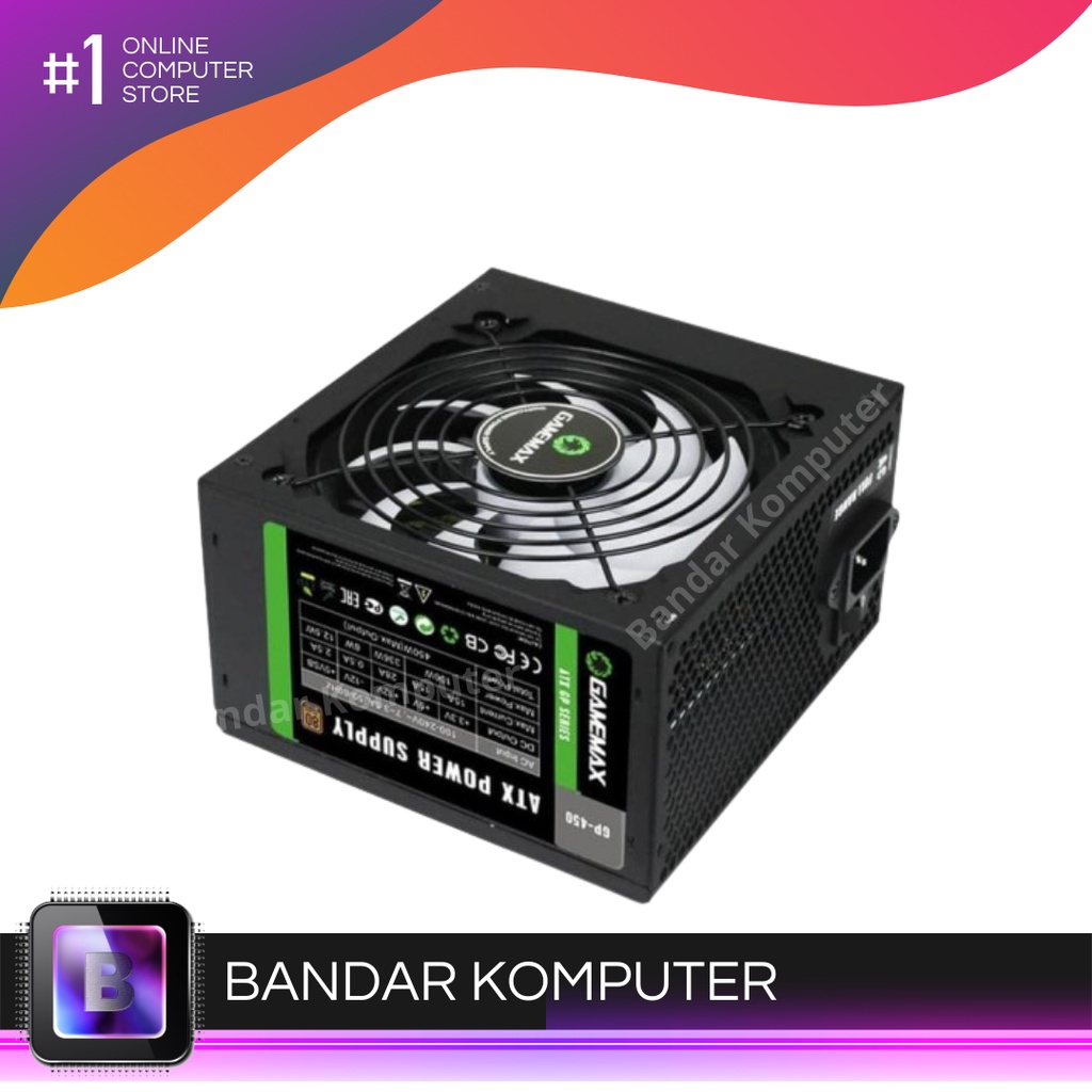 Jual POWER SUPPLY PS GAMEMAX GP 450w WATT | Shopee Indonesia