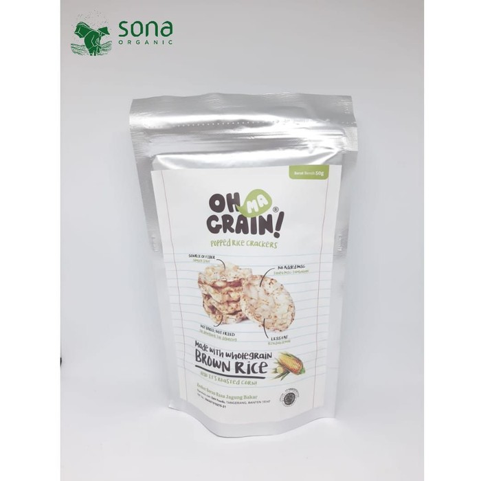 Jual OH MA GRAIN! popped rice crackers - roasted corn ( jagung bakar ...