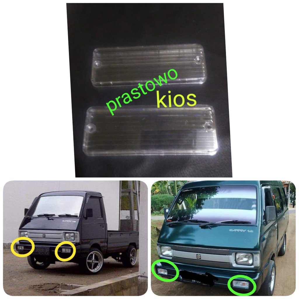 Jual Mika kaca sen lampu riting bemper Suzuki carry 10 extra caretta st100 Bagong putih bening ...