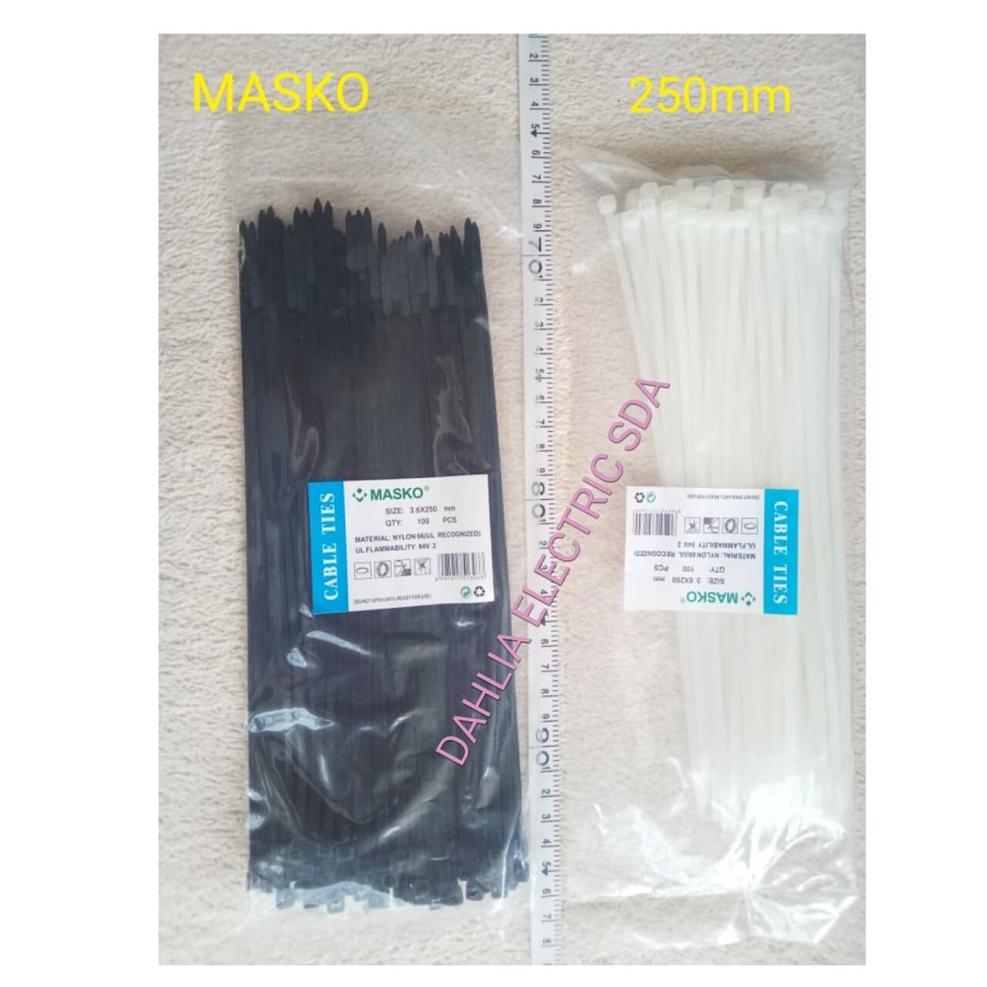 Jual KABEL TIES 3mm X 250mm MASKO | Shopee Indonesia