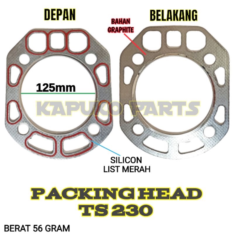 Jual TS 230 PACKING HEAD GRAPHITE MESIN DIESEL YANMAR | Shopee Indonesia