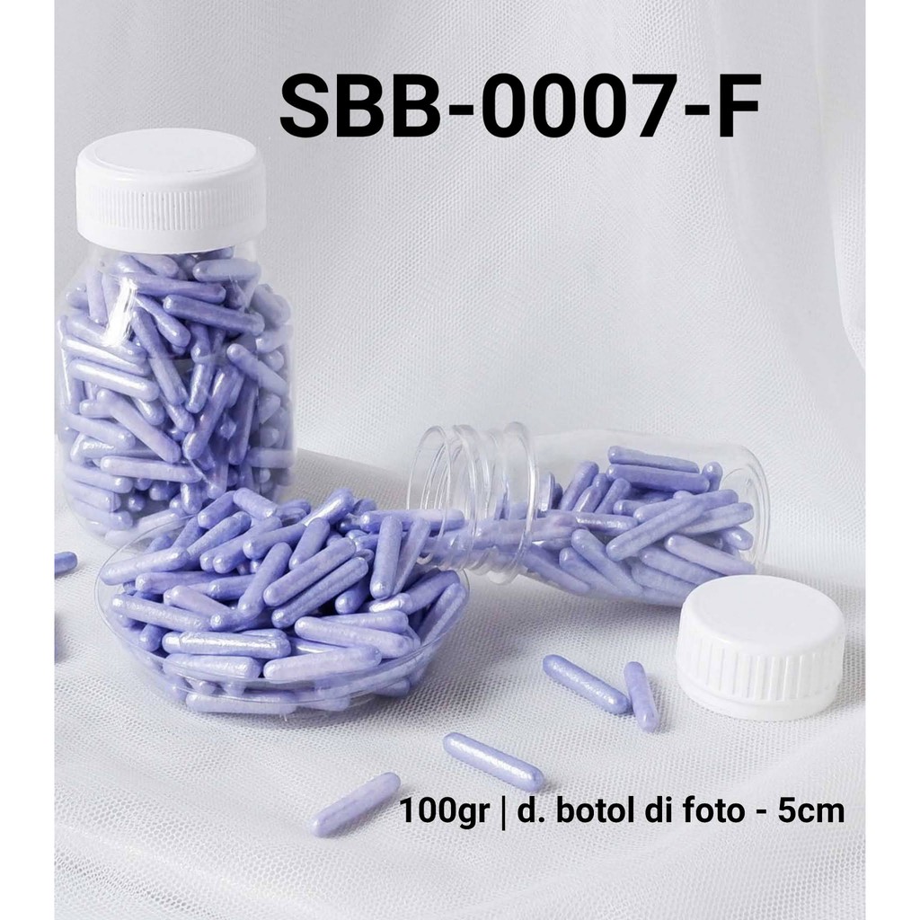 Jual SBB-0007-F Sprinkles sprinkle sprinkel 100 gram kapsul meses ungu ...