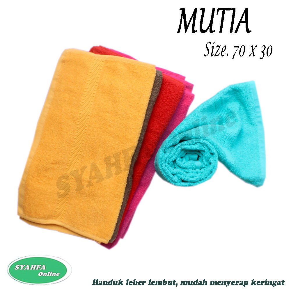 Jual Handuk Leher Mutia 70 x 30/ Handuk Muka Olahraga Warna Polos ...