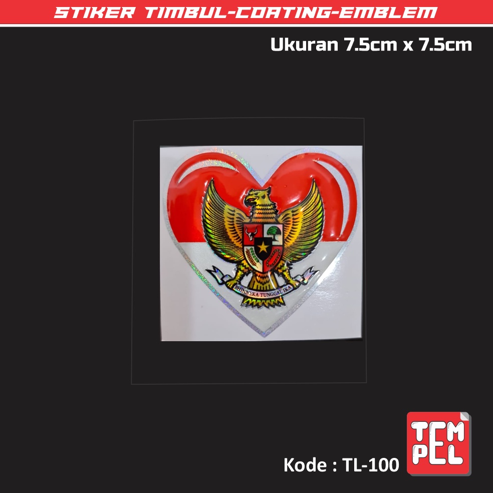 Jual Stiker Timbul/Coating/Emblem/Embos/3D Garuda LOVE | Shopee Indonesia