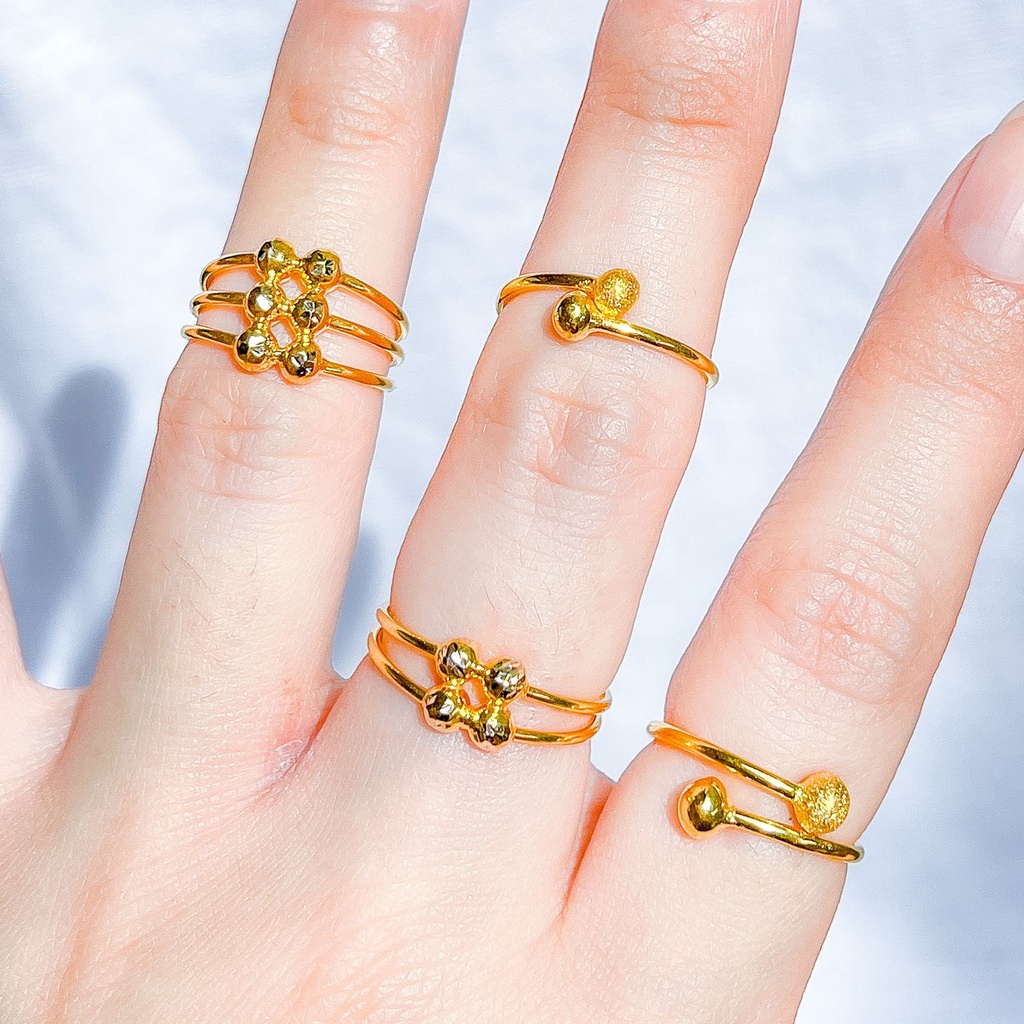 Jual Cincin anak dan dewasa emas asli kadar 700 70 16k boba selisih 2 3 ...