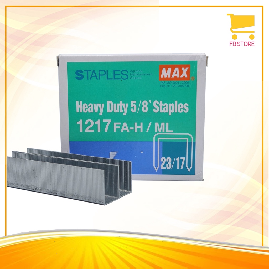 Jual Isi Staples / Stapler Max ORIGINAL Heavy Duty 5/8" 1217FA-H / ML ...