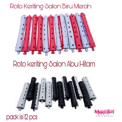 Jual Roto Keriting Rambut Salon pack isi 12 pcs ukuran 1.1 / 1.3 / 1 ...