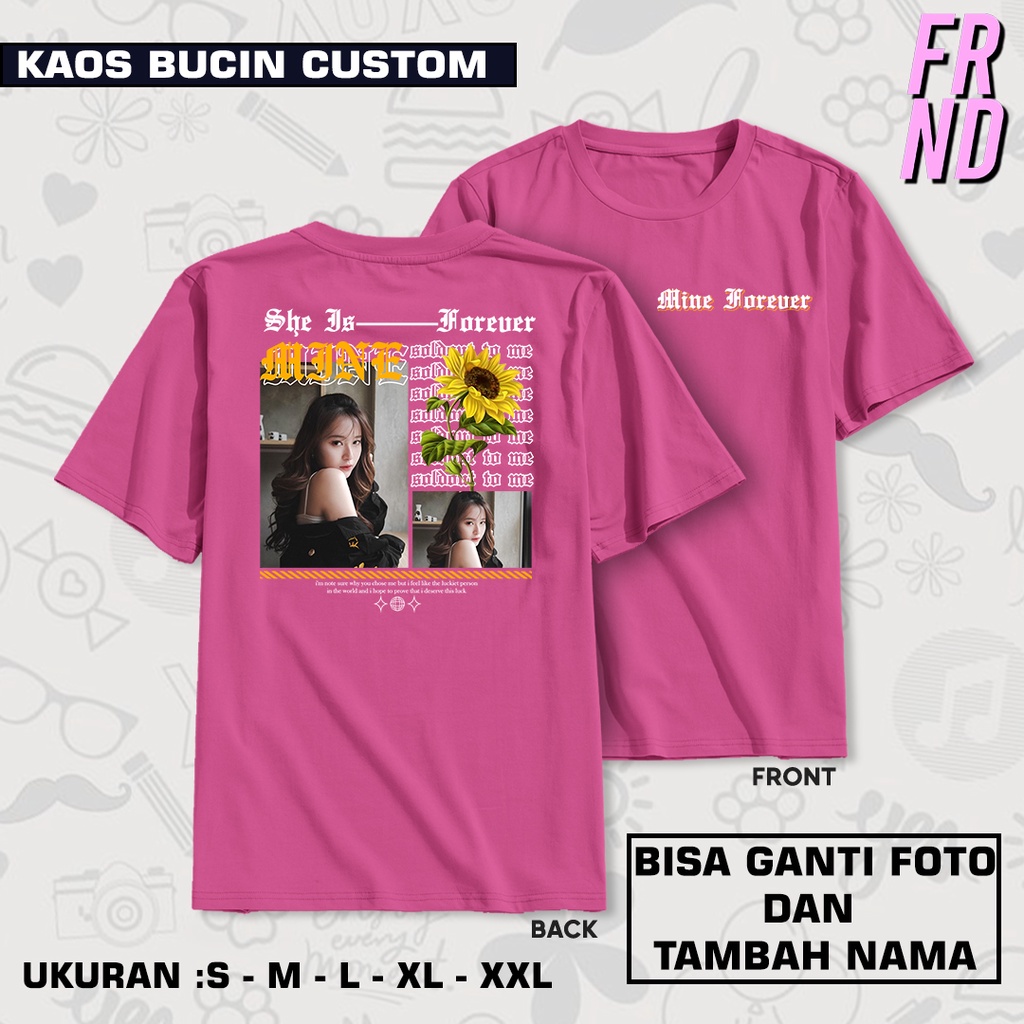 Jual FRENDLYID CUSTOM BAJU BUCIN STREETWEAR BISA GANTI FOTO DAN NAMA ...