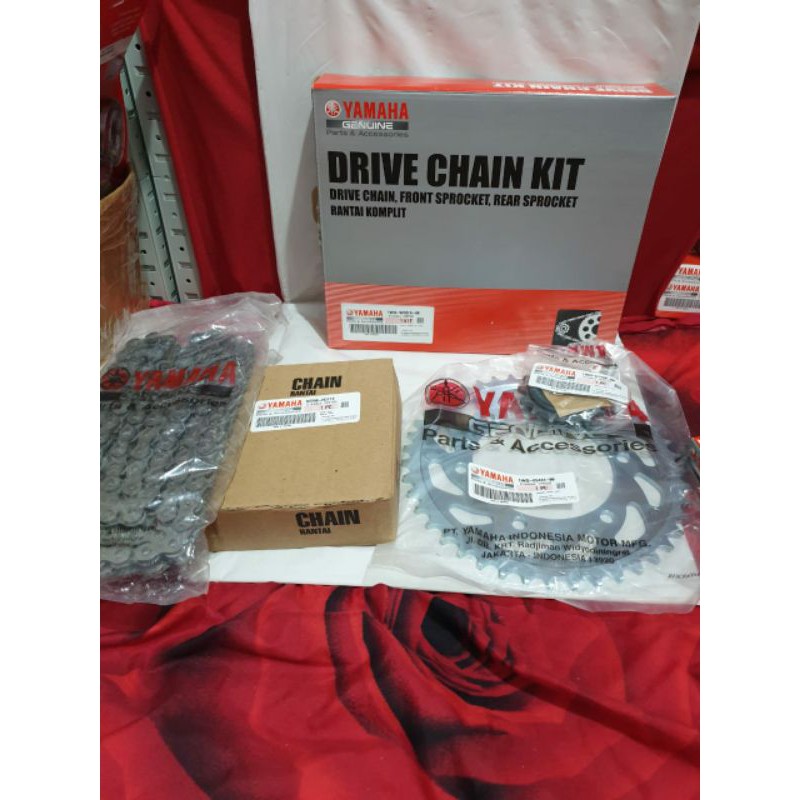 Jual Gear Set/Gir set/Rantai set motor Yamaha R25,MT25, Original Yamaha ...