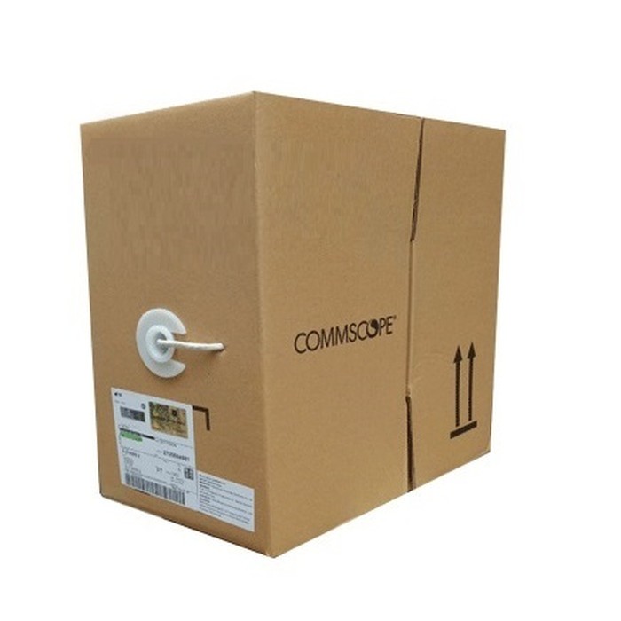 Jual cable Kabel LAN Cat 5e AMP Commscope UTP Cat5e WHITE 305m ORIGINAL ...