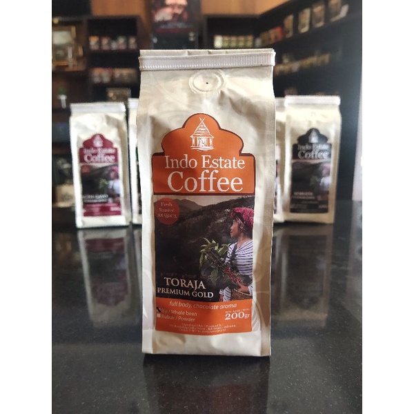 Jual TORAJA PREMIUM GOLD 200gr ( Indo Estate Coffee) | Shopee Indonesia