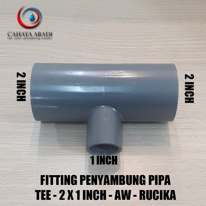 Jual GROSIR - FITTING PIPA - TEE - 2 X 1 INCH - AW - RUCIKA | Shopee Indonesia
